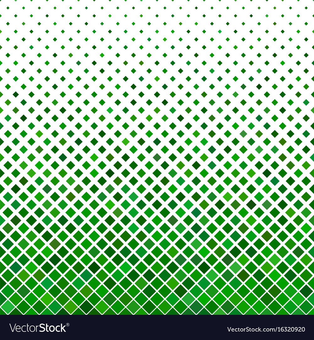 Green diagonal square pattern background Vector Image