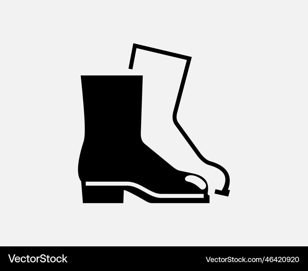 Protective shoes icon Royalty Free Vector Image