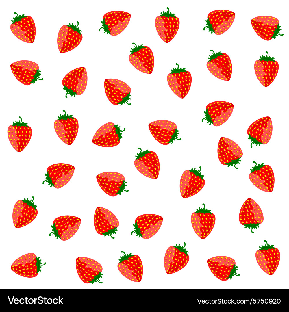 Strawberry color red on a white Royalty Free Vector Image