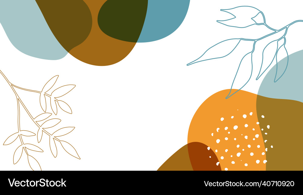 Trendy abstract minimalist organic background Vector Image