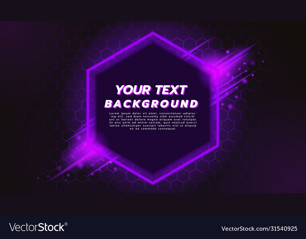 Abstract background with hexagon template Vector Image