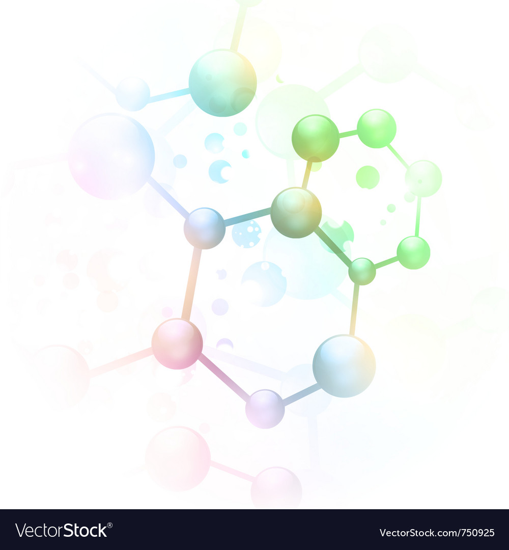 Abstract molecule Royalty Free Vector Image - VectorStock