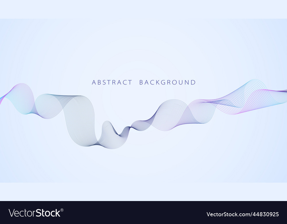 Abstract wave beautiful lines concept technology Vector Image