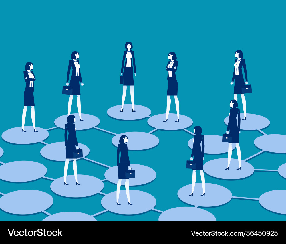 Business people team circle on web team Royalty Free Vector