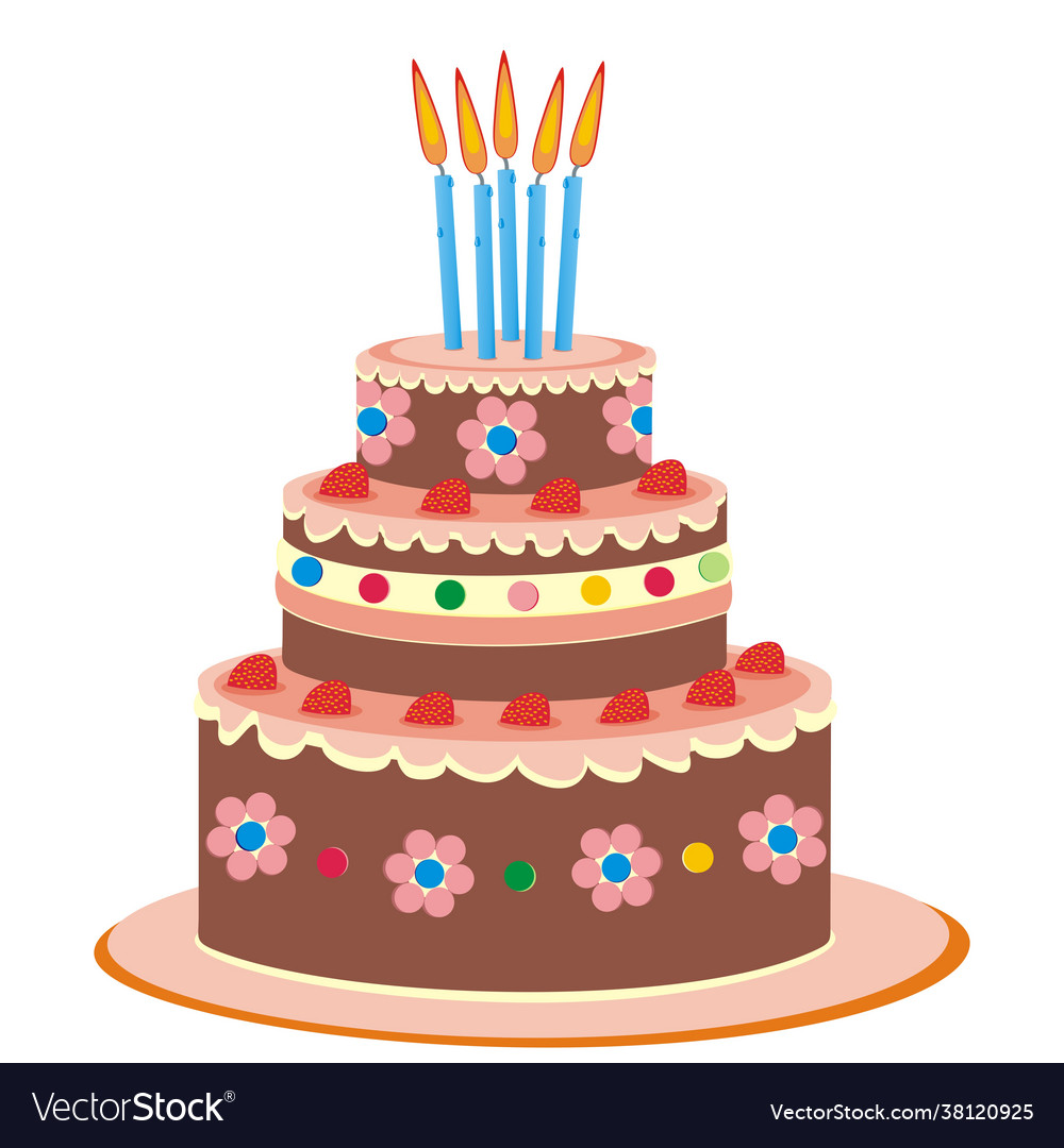 Cake Royalty Free Vector Image - VectorStock