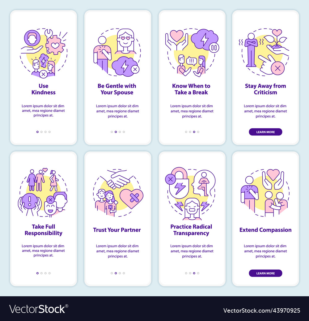 Fixing Relationship And Marriage Onboarding Vector Image