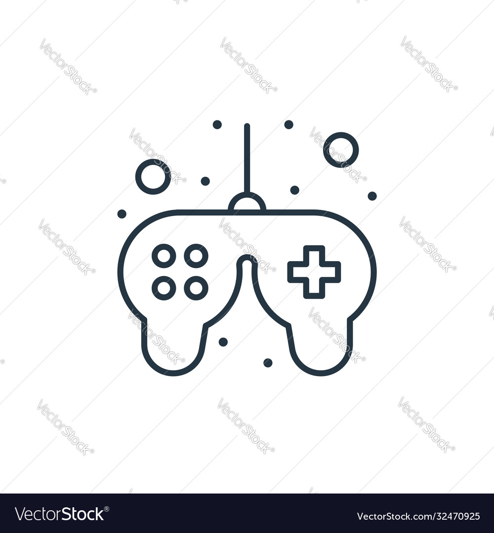 Game controller icon editable Royalty Free Vector Image