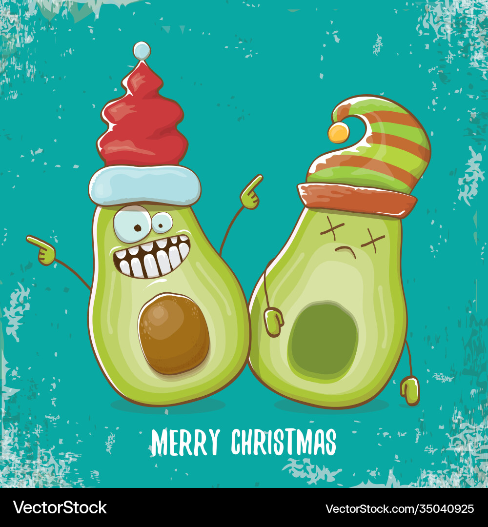 Merry christmas funky greeting card Royalty Free Vector
