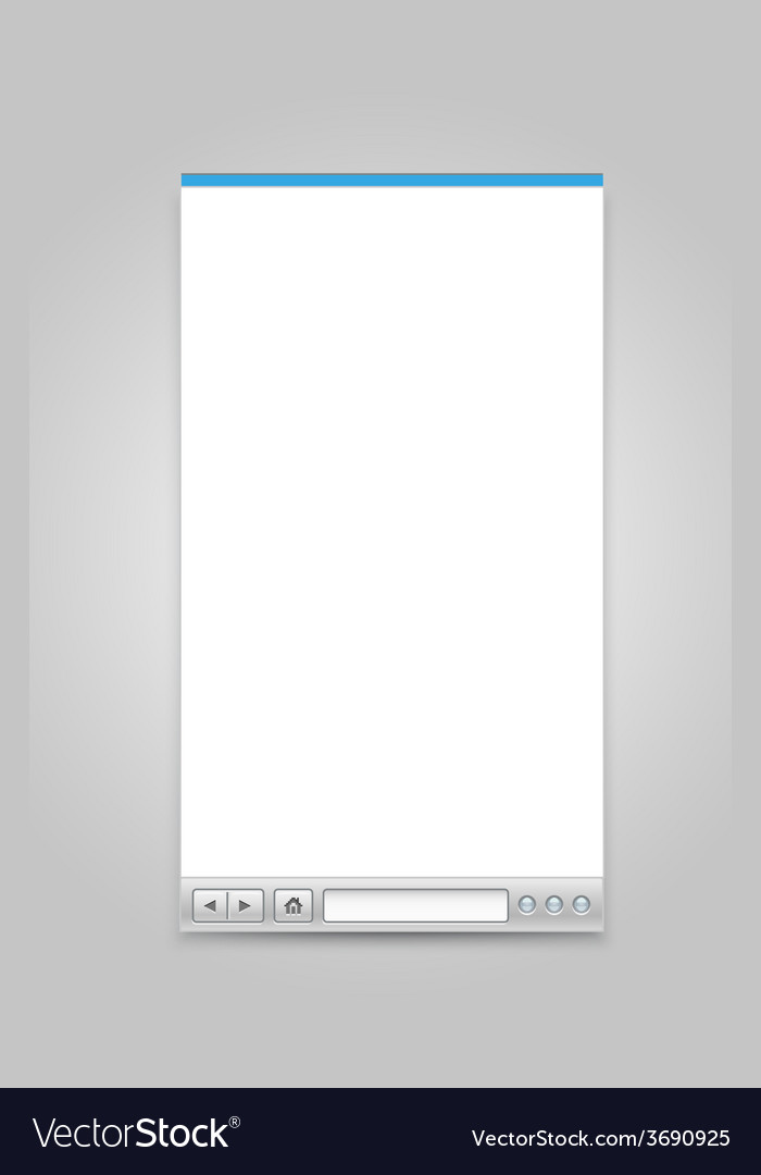 Opened browser windows template Royalty Free Vector Image