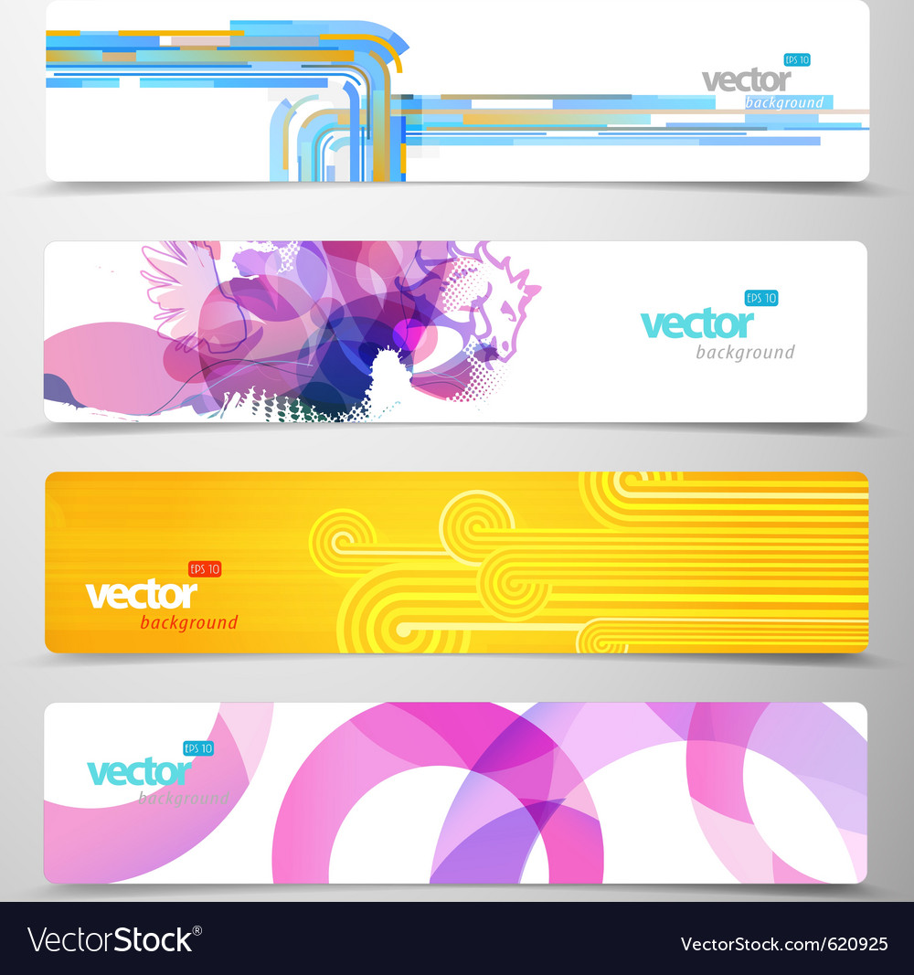 Web headers Royalty Free Vector Image - VectorStock