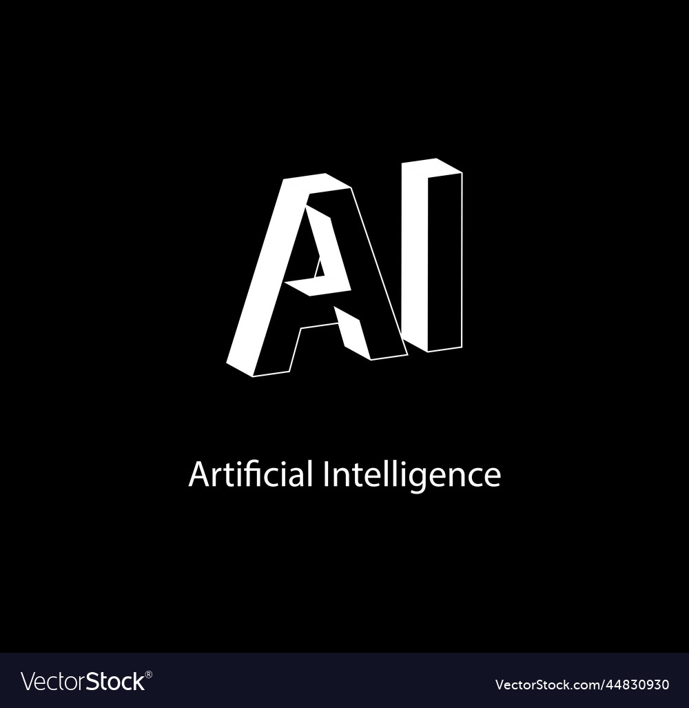 Abstract ai artificial intelligence simple Vector Image Abstract ai artificial intelligence simple Vector Image