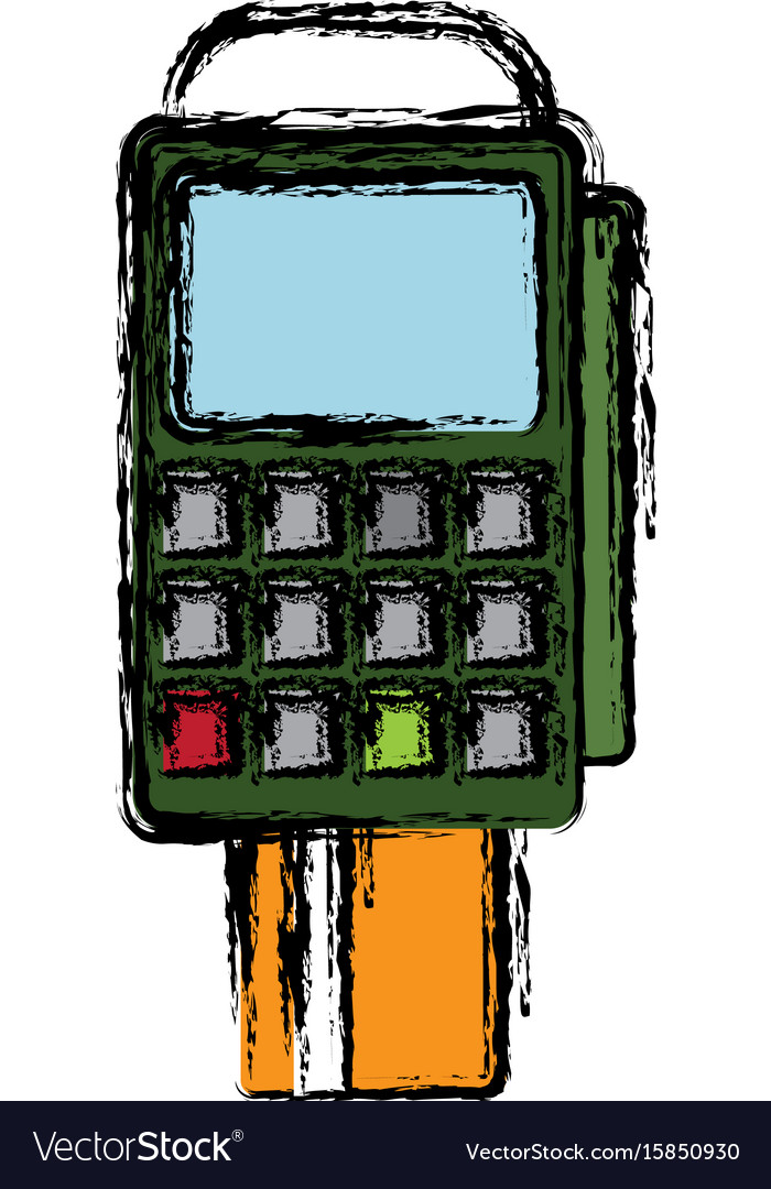 Dataphone device icon Royalty Free Vector Image