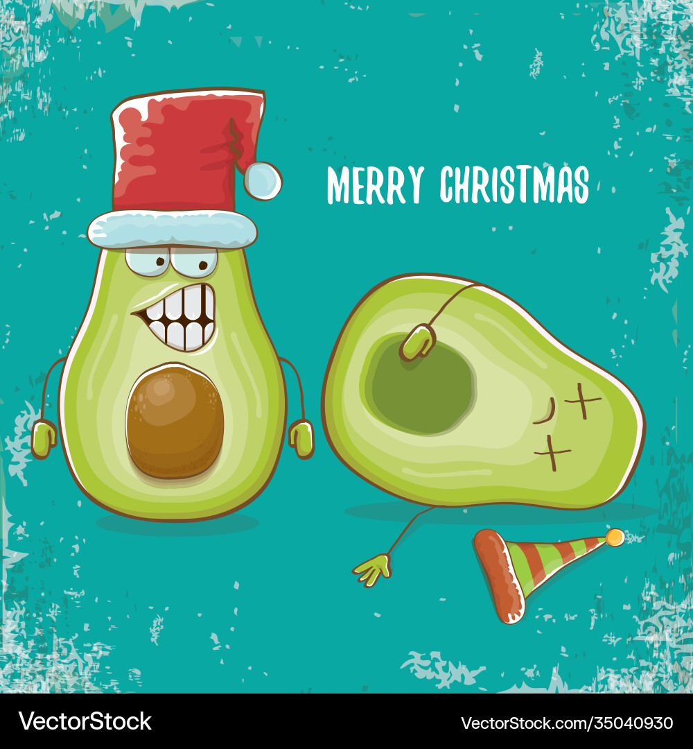 Merry christmas funky greeting card Royalty Free Vector