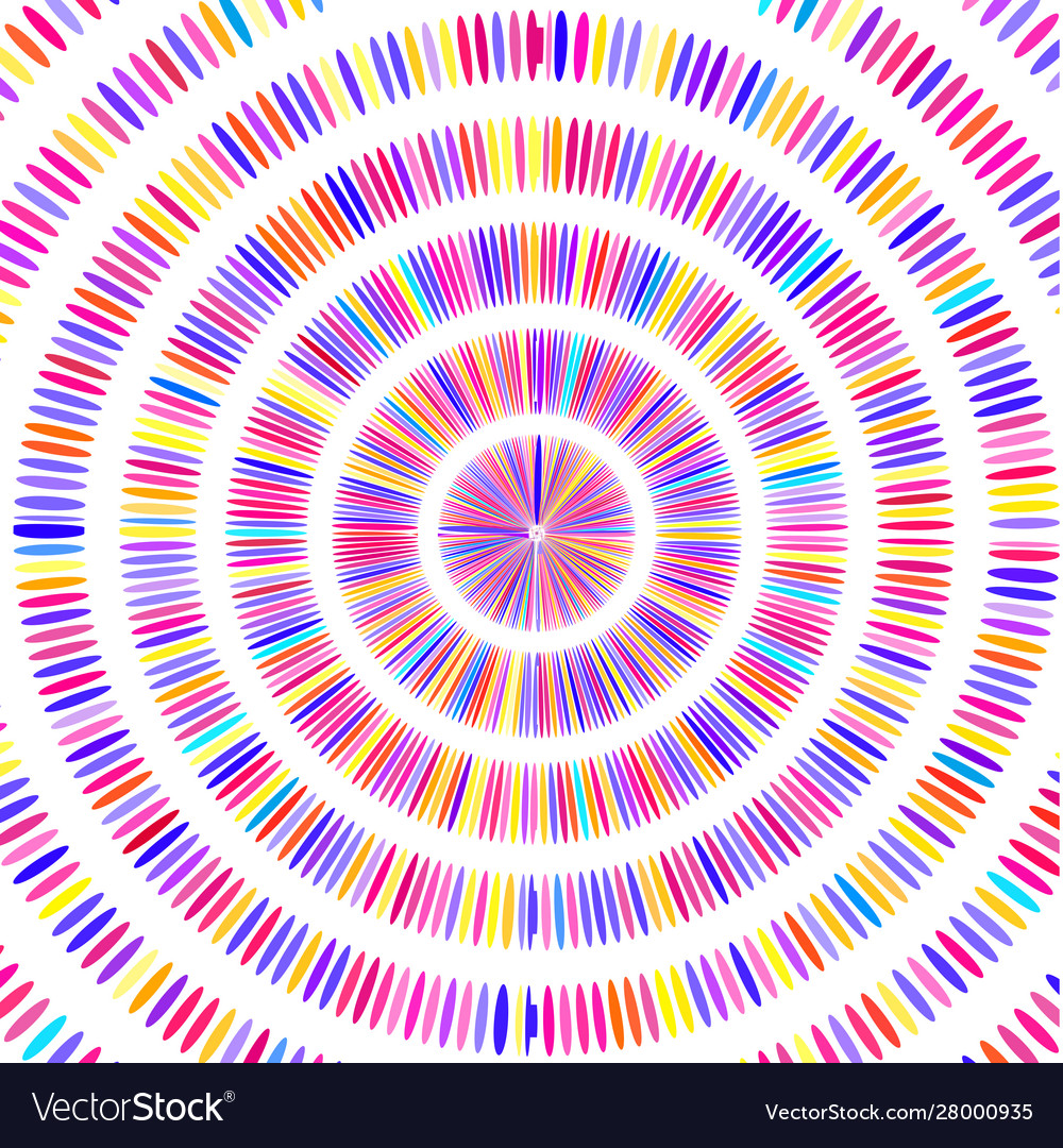 Circle with multicolored rays Royalty Free Vector Image