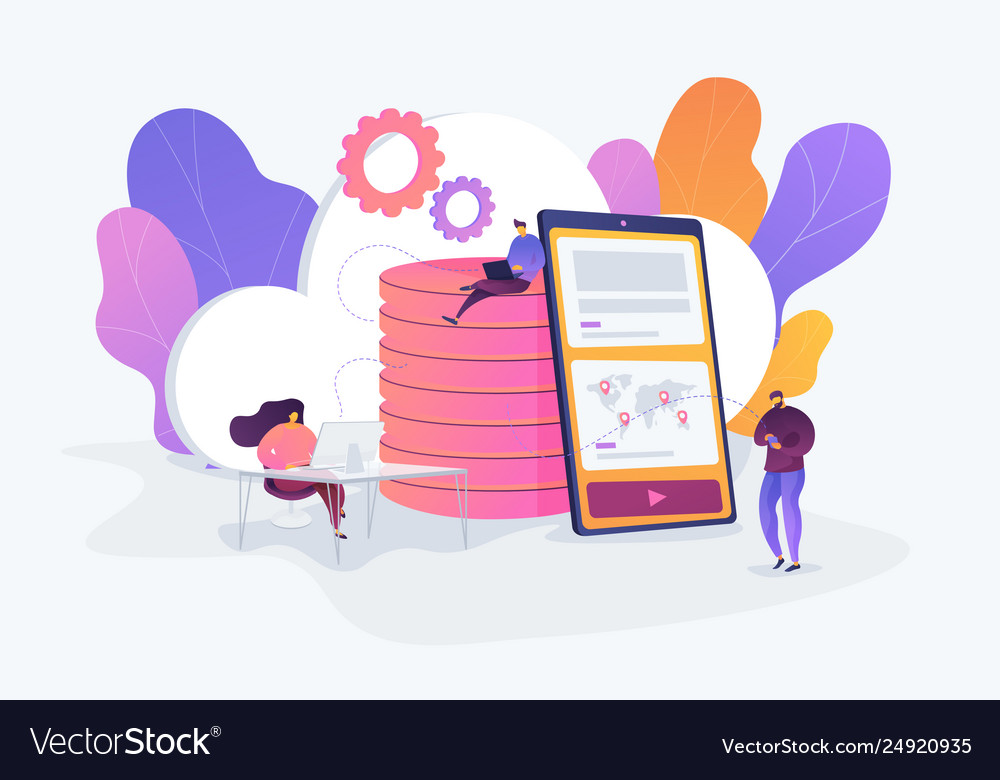 Cloud storage concept Royalty Free Vector Image