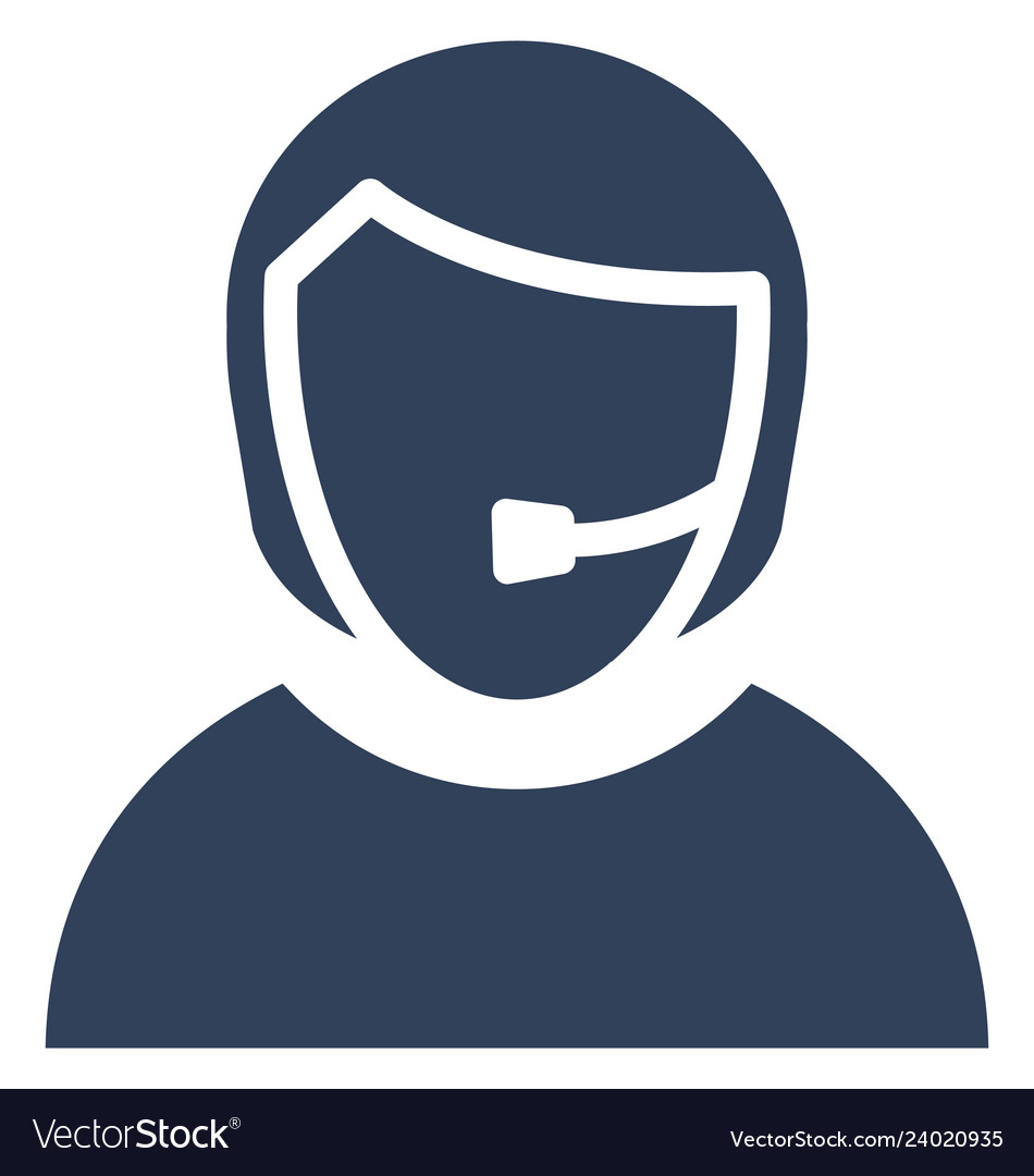 Customer representative icon which can eas Vector Image