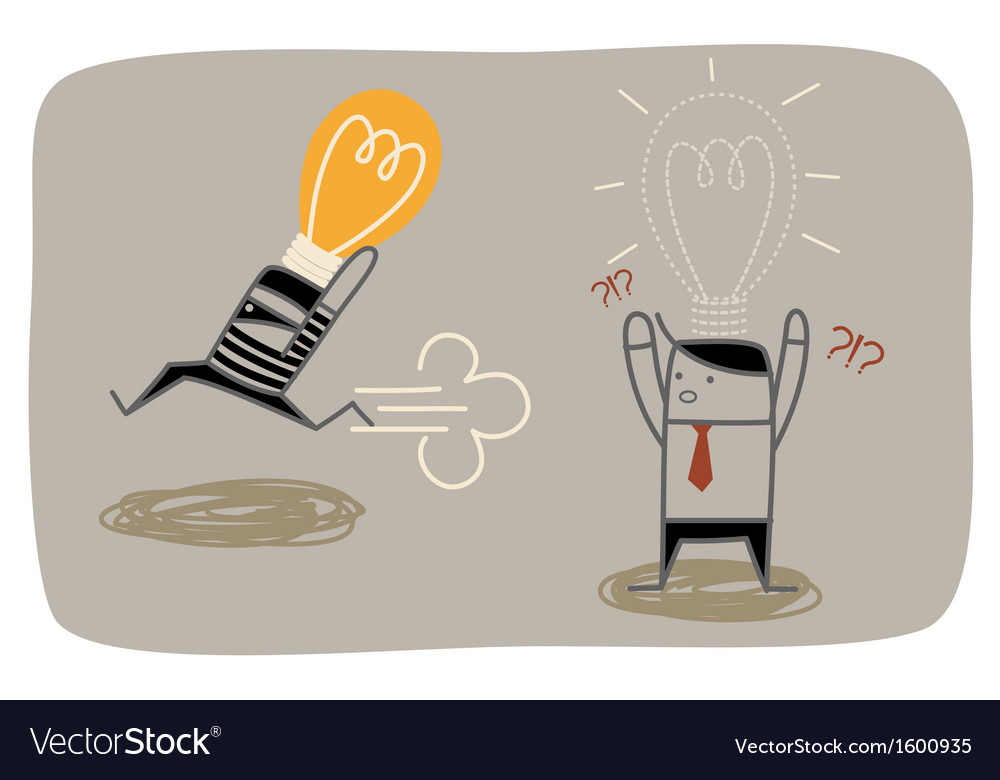 Idea thief Royalty Free Vector Image - VectorStock