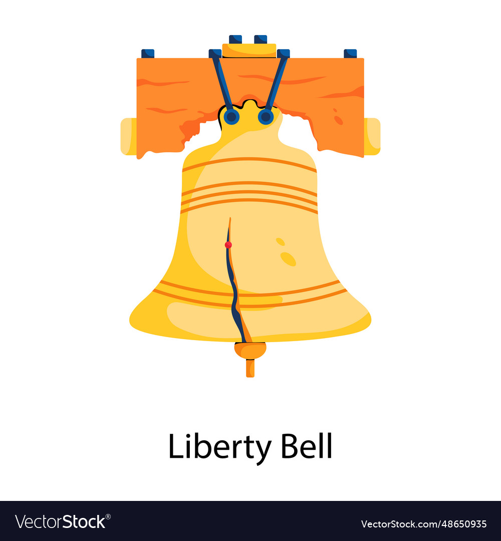 Liberty bell Royalty Free Vector Image - VectorStock Liberty bell Royalty Free Vector Image - VectorStock