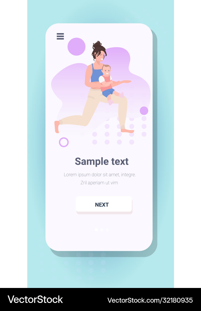 Mother with son doing physical exercises woman Vector Image