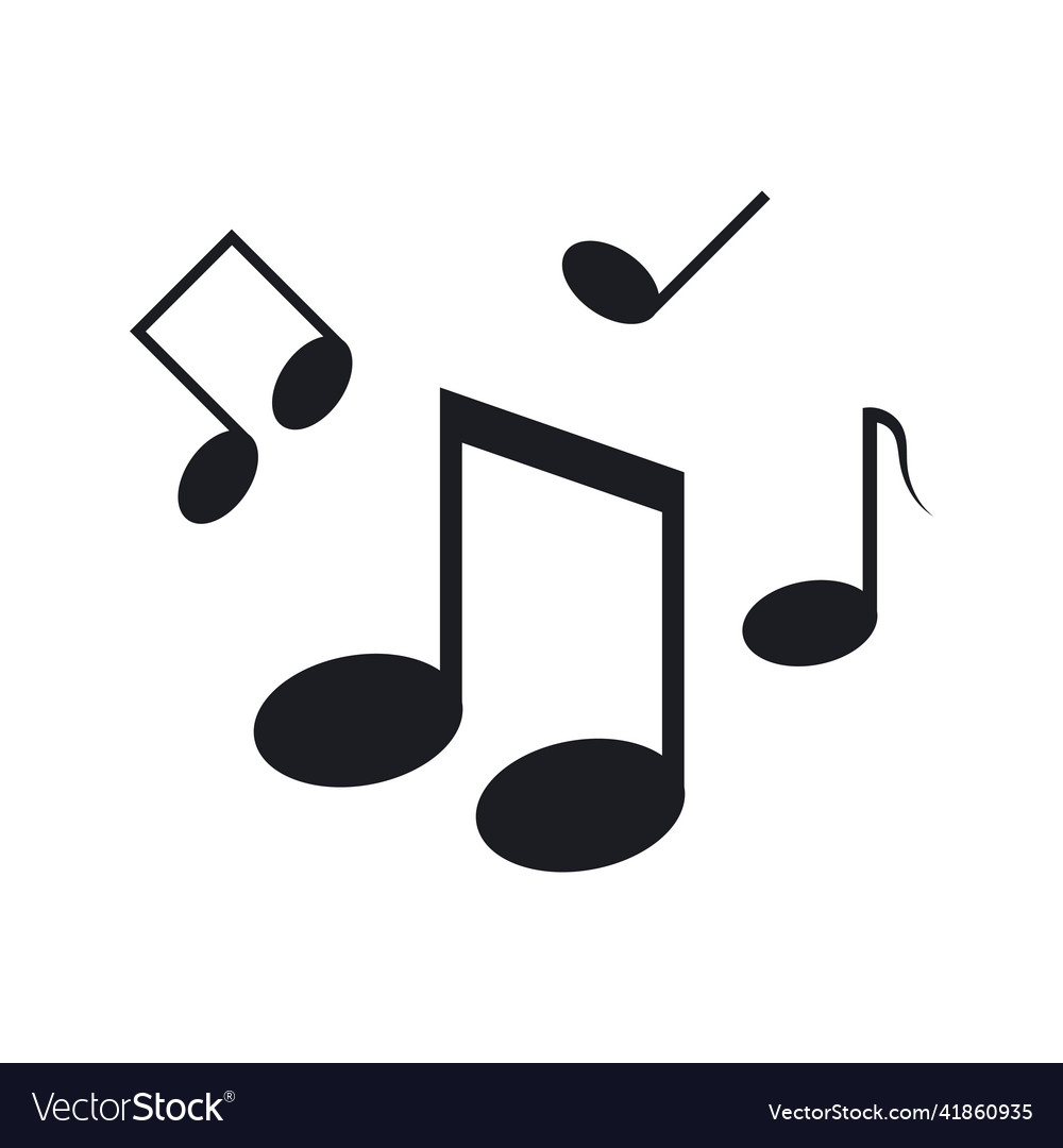 Music note icon Royalty Free Vector Image - VectorStock