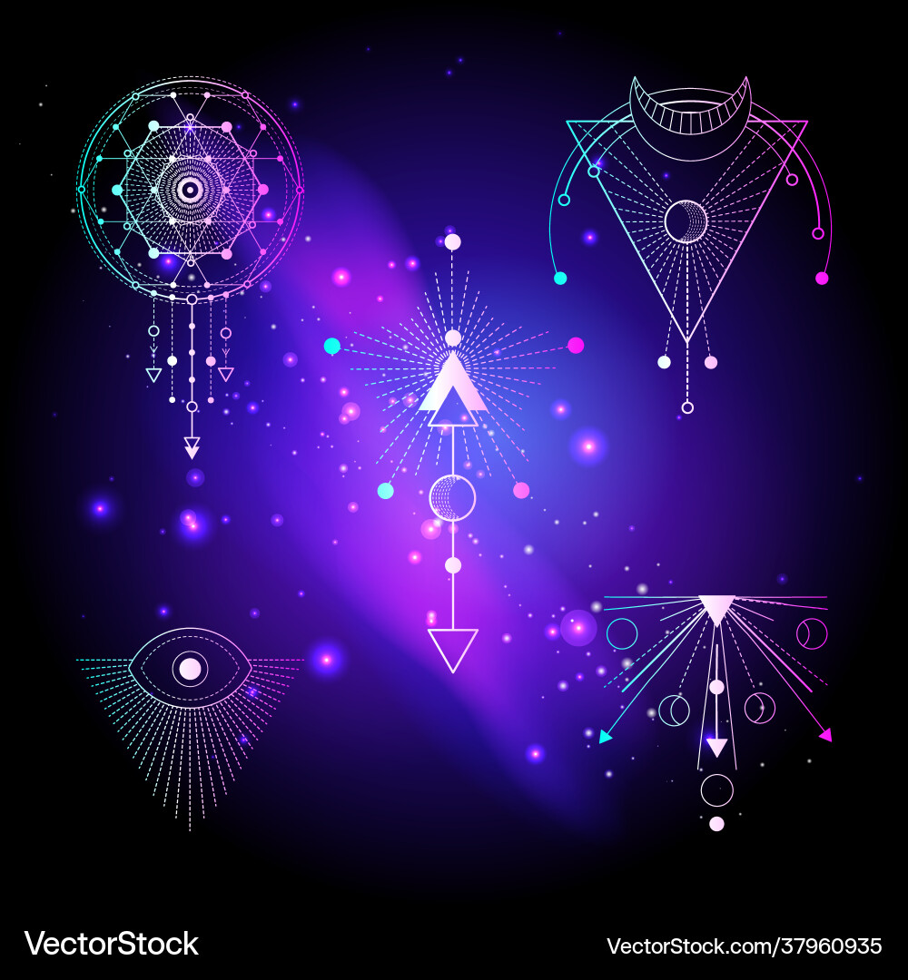 Sacred or mystic symbol Royalty Free Vector Image