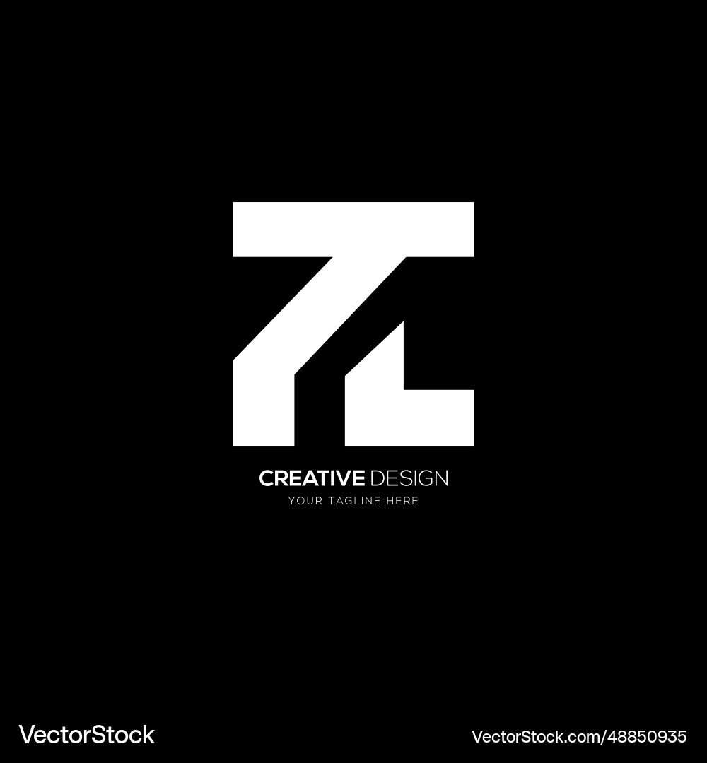 Tl creative letter abstract logo brand Royalty Free Vector