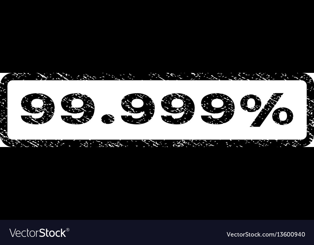 99999 percent watermark stamp Royalty Free Vector Image