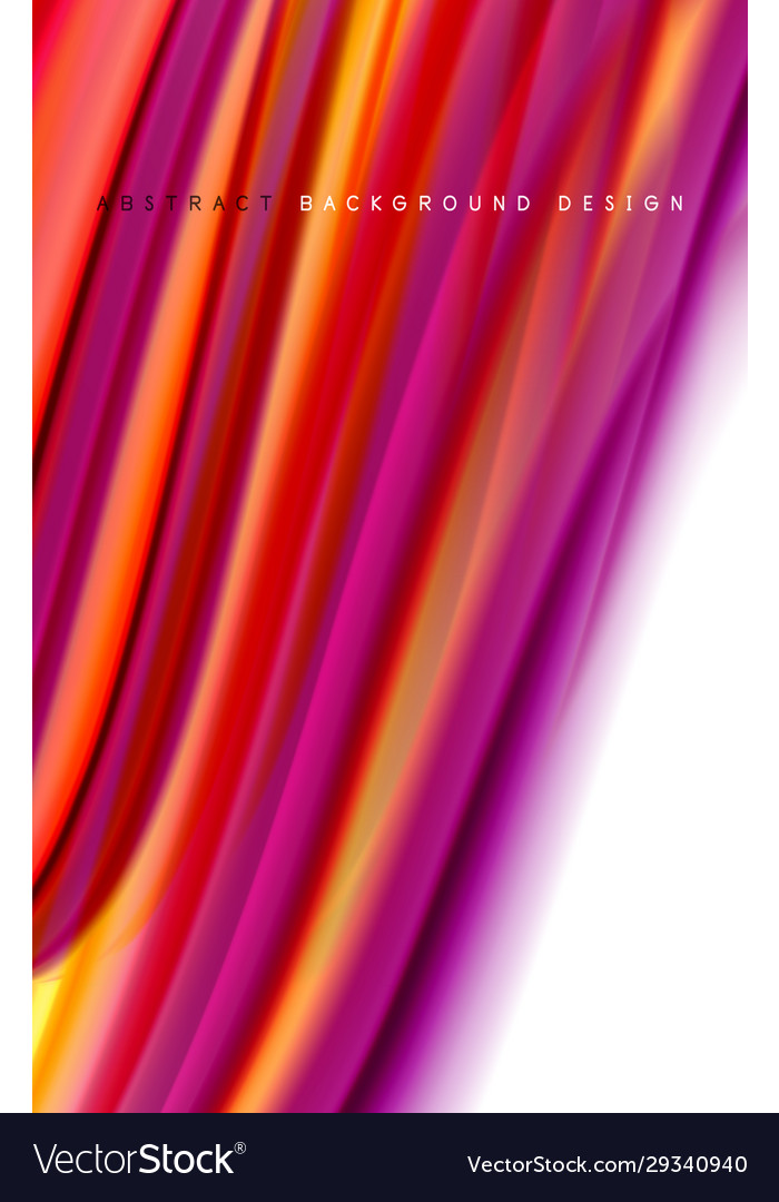 Abstract background - fluid color gradient waves Vector Image