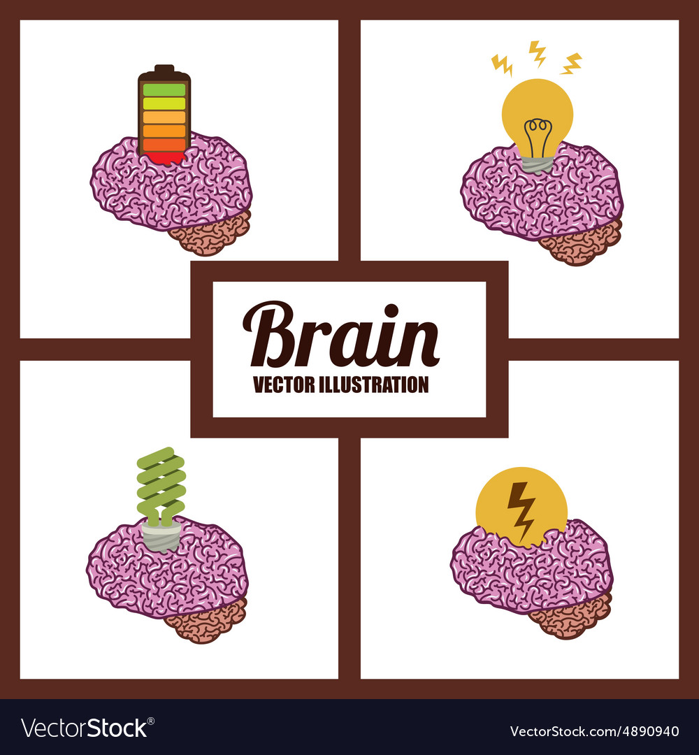 Brain design Royalty Free Vector Image - VectorStock