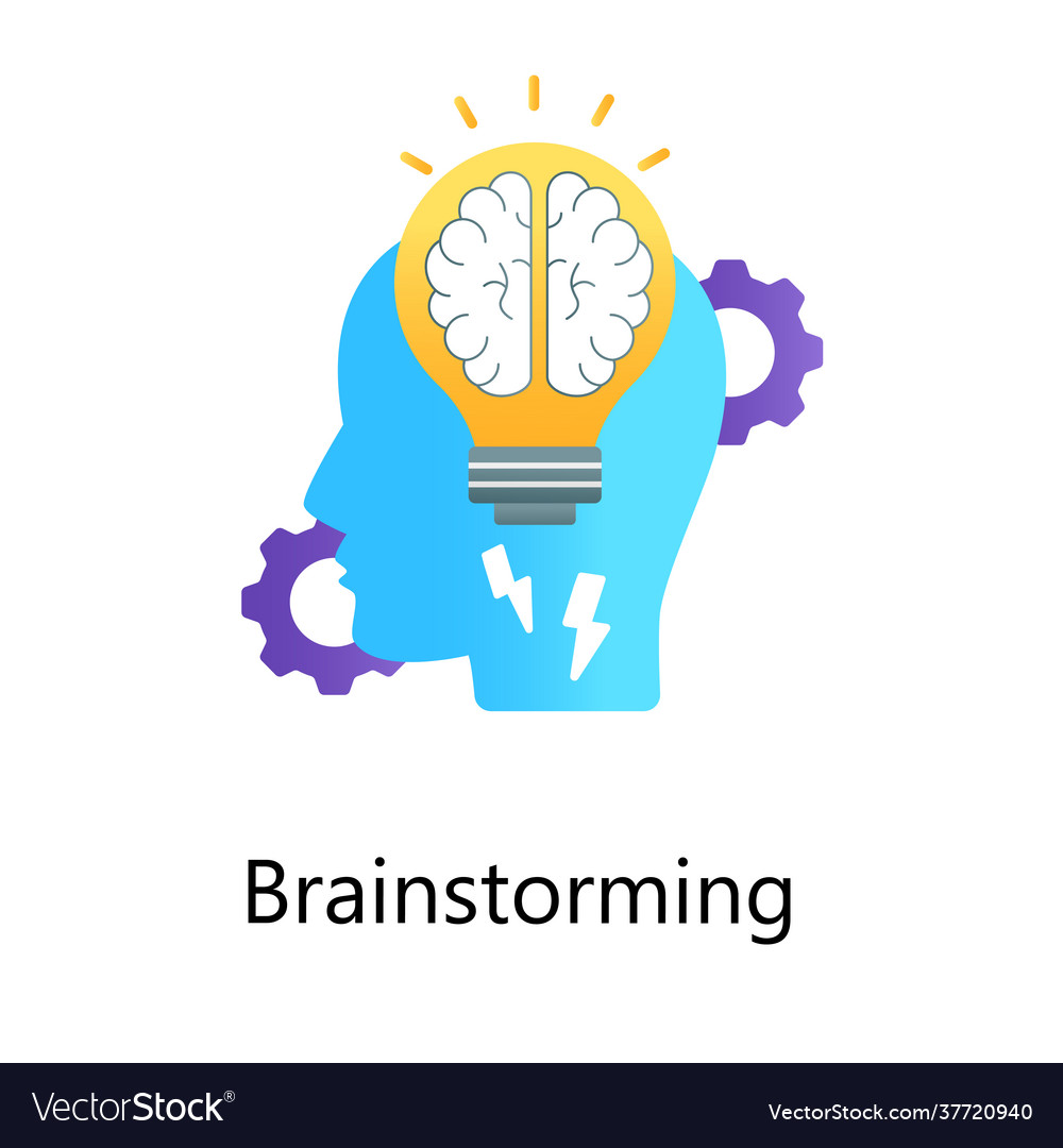 Brainstorming Royalty Free Vector Image - VectorStock