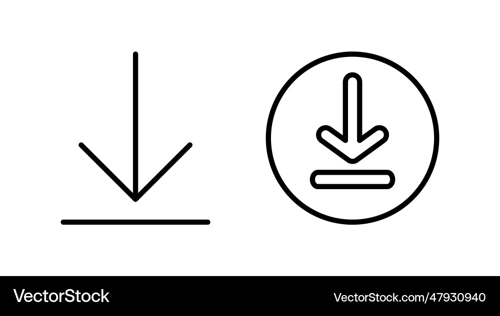 Download icon downloading icon Royalty Free Vector Image