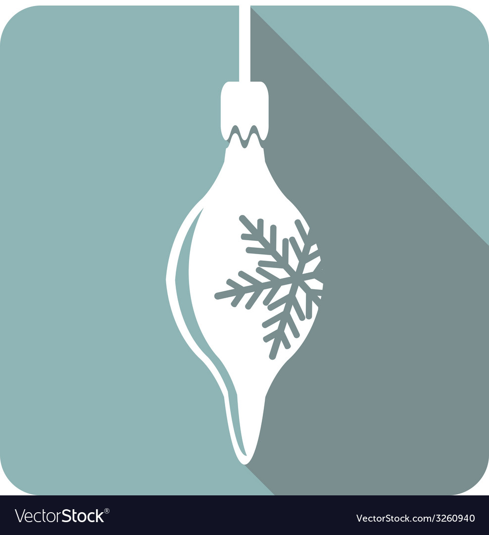 Flat colored simple christmas elements Royalty Free Vector