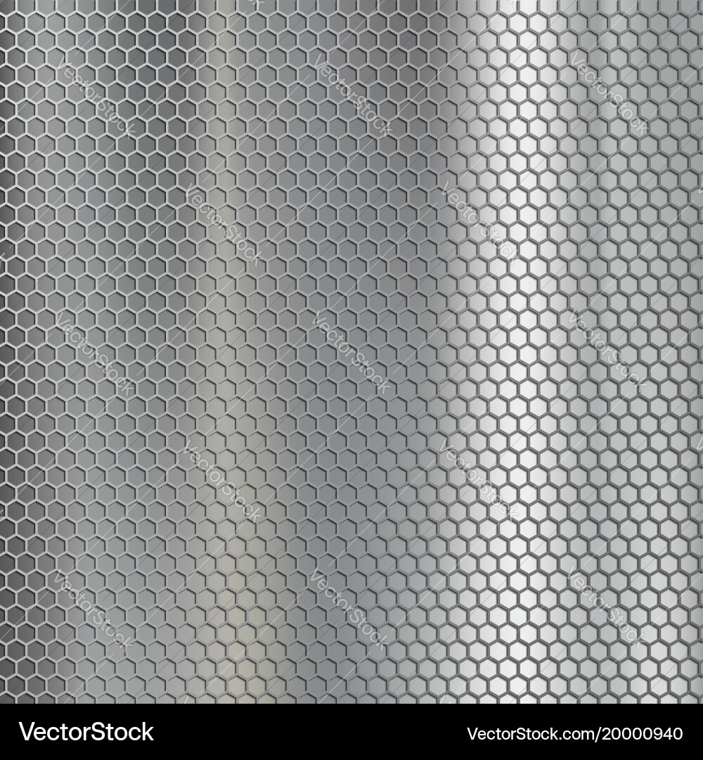 Geometric metallic texture steel mesh industrial Vector Image