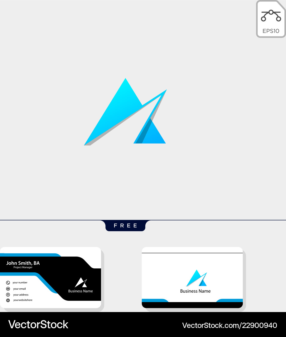 Initial a logo template and logo inspiration free Vector Image