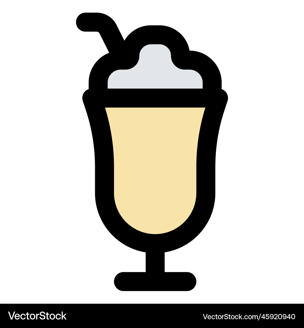 Juicy granita line icon Royalty Free Vector Image