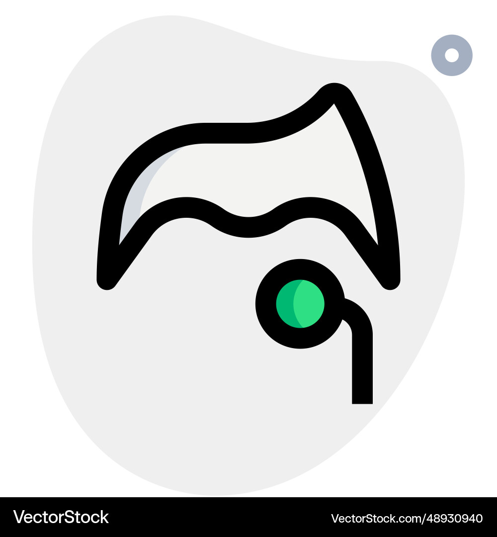 Man with a single lens spectacle isolated on a Vector Image