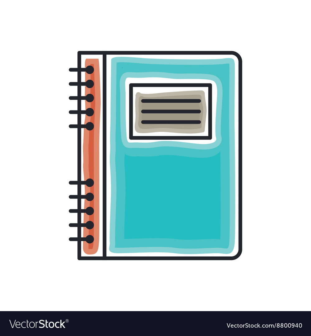 Notebook icon design Royalty Free Vector Image