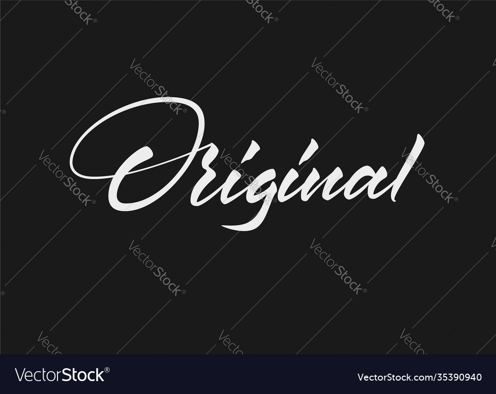 Original text Royalty Free Vector Image - VectorStock