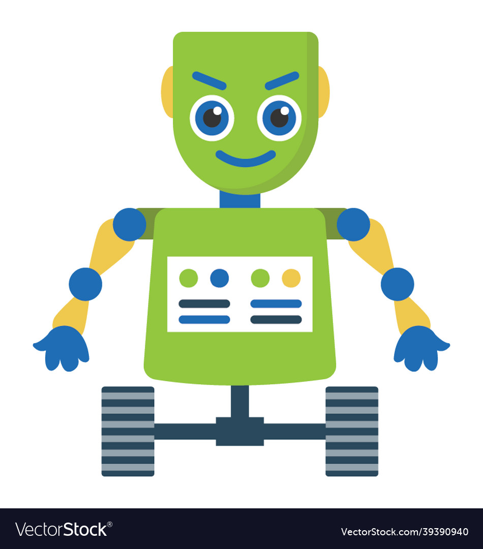 Robot machine Royalty Free Vector Image - VectorStock