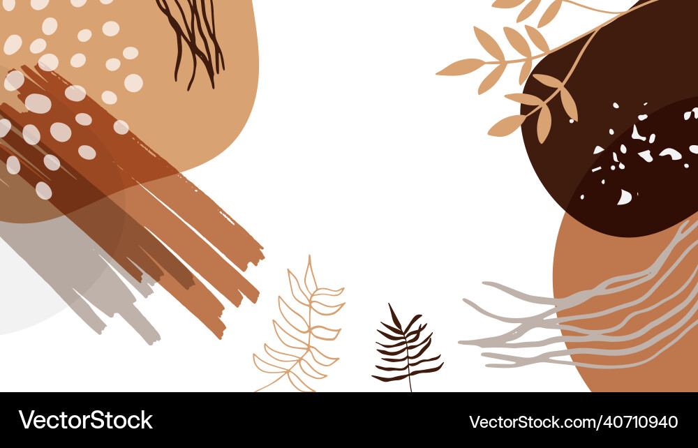 Trendy abstract minimalist organic background Vector Image
