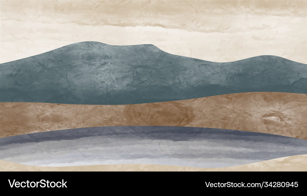 Abstract mountain landscape natural landscape Vector Image
