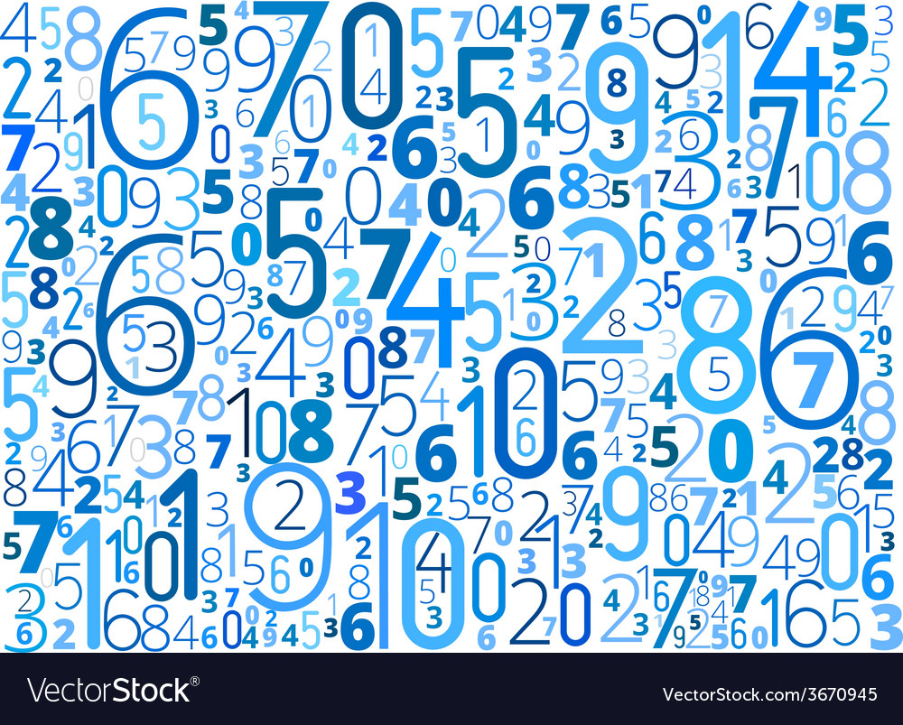 Background from numbers Royalty Free Vector Image