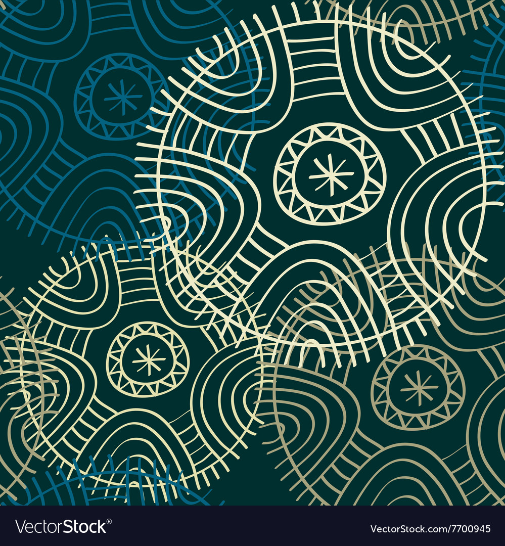 Circle seamless pattern endless textile Royalty Free Vector