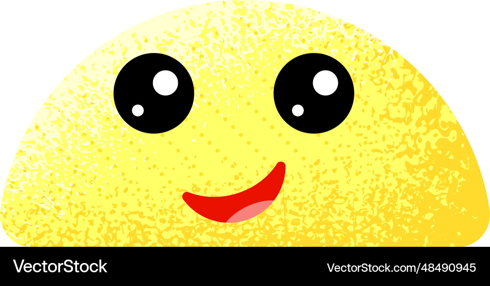 Funny shape character in trendy textured style Vector Image