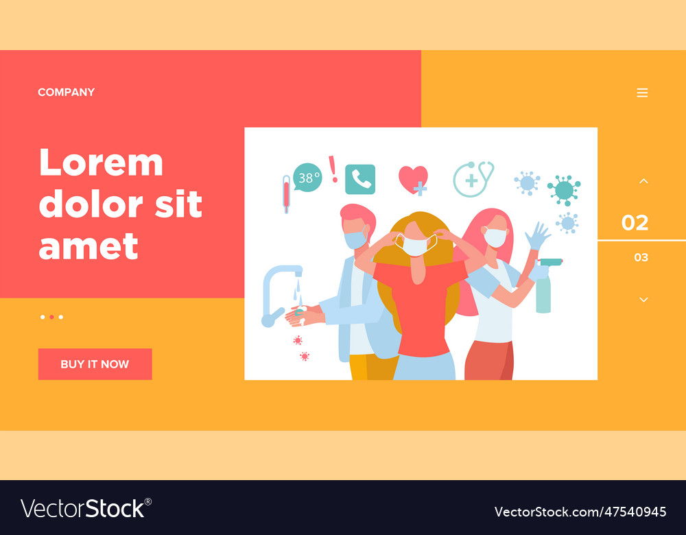 Hygiene during coronavirus epidemic Royalty Free Vector