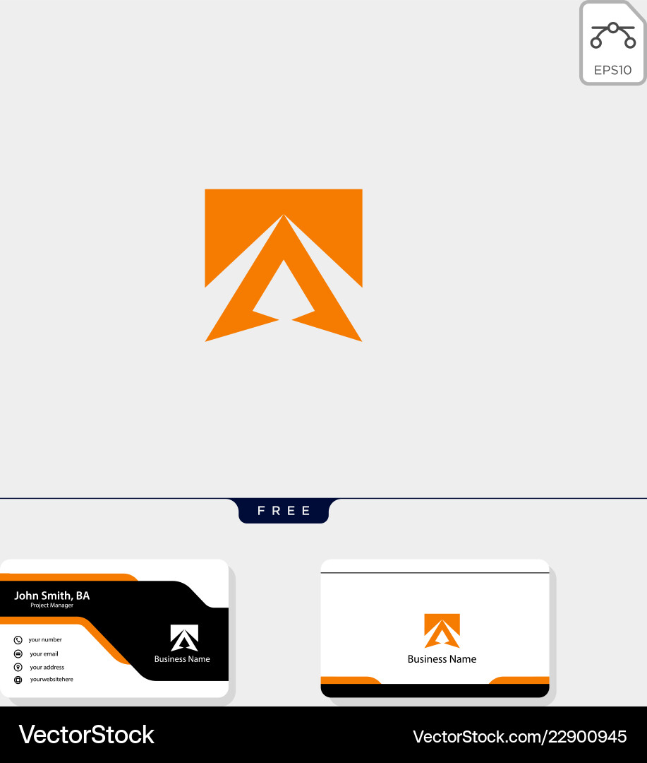 Initial a logo template and logo inspiration free Vector Image