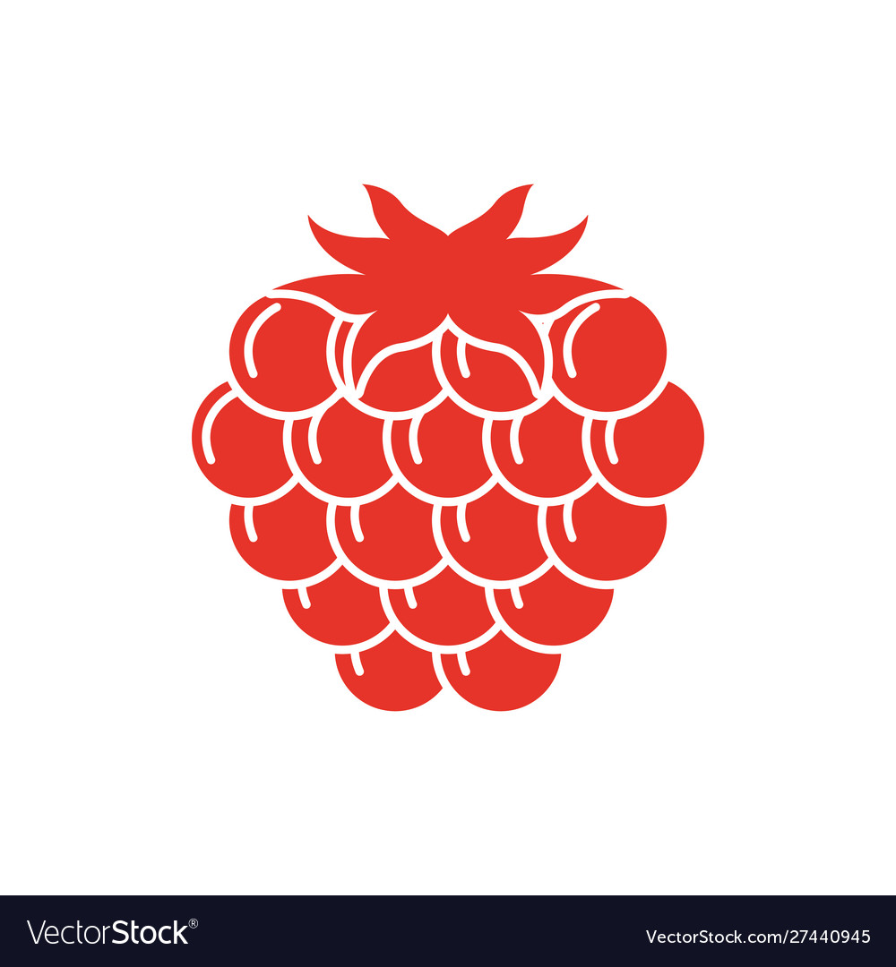 Isolated raspberry fruit design Royalty Free Vector Image