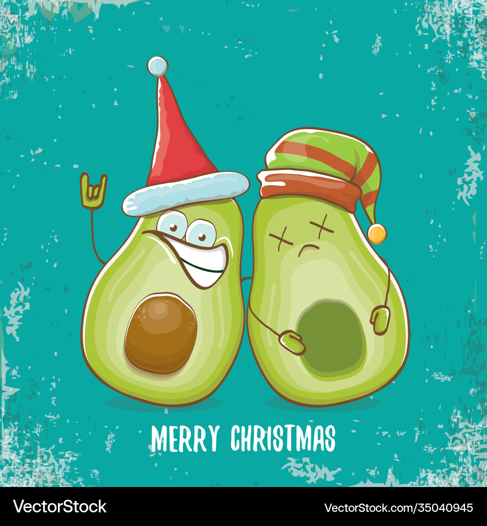 Merry christmas funky greeting card Royalty Free Vector