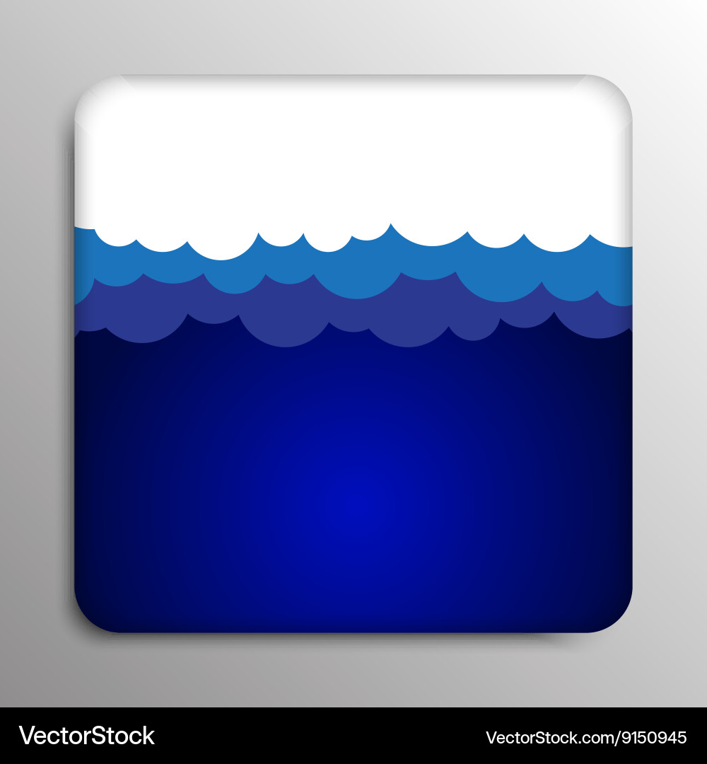 Square frame clouds on a dark blue background Vector Image