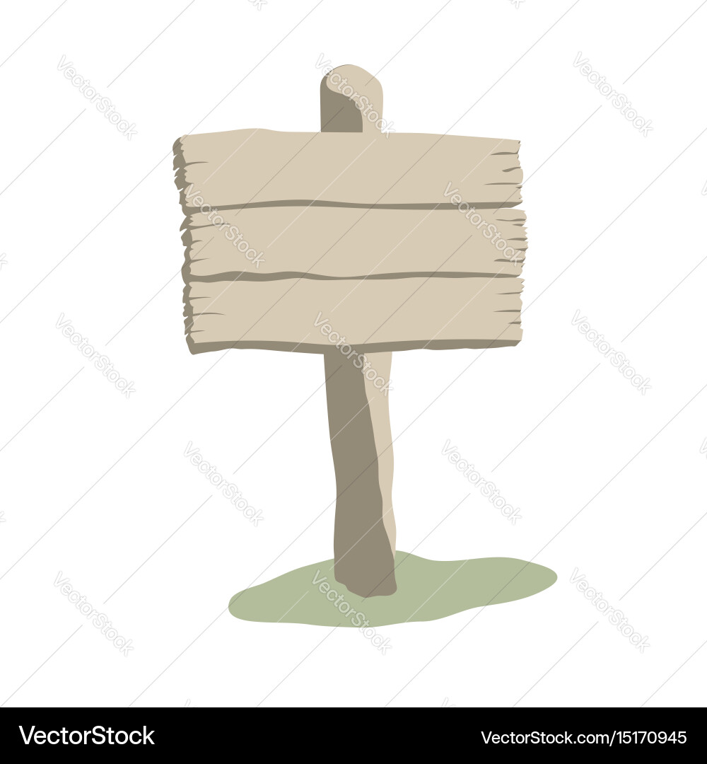 Square shape weathered wooden sign Royalty Free Vector Image
